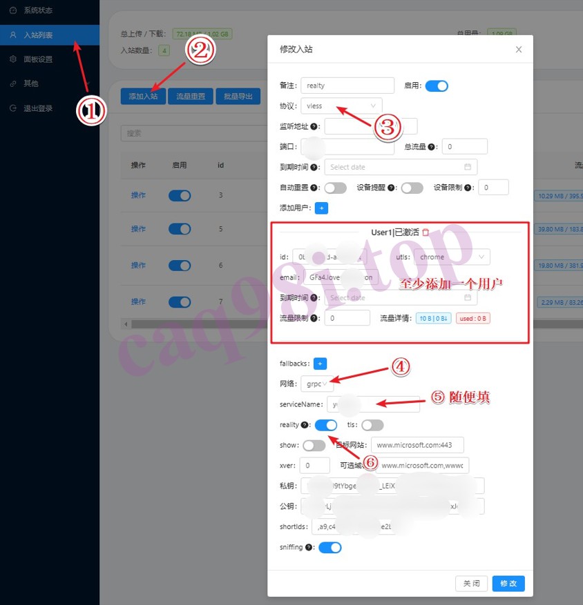 使用x-ui面板构建vless+reality节点-建站与VPS